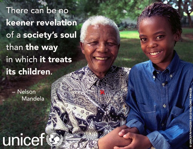 UNICEF Statement of Condolence for Nelson Mandela | UNICEF Canada: For ...