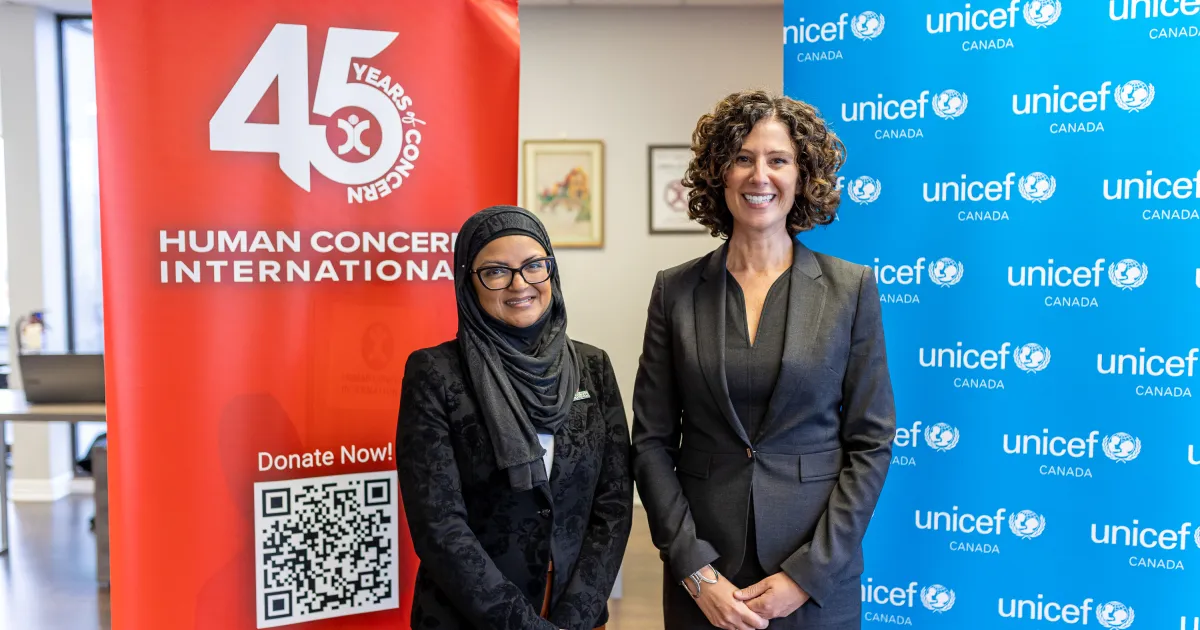 Human Concern International and UNICEF Canada partner to provide ...